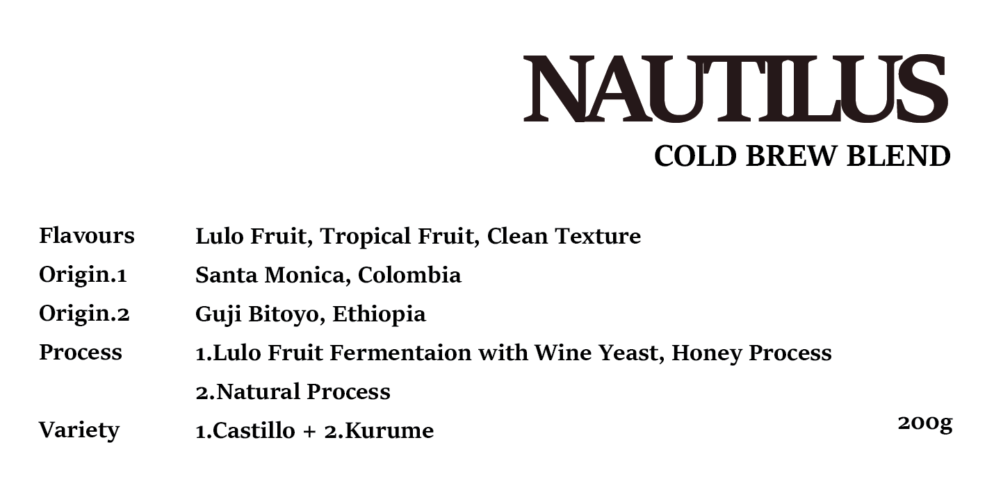 NAUTILUS LULO COLD BREW BLEND 200g – LEIBLE COFFEE